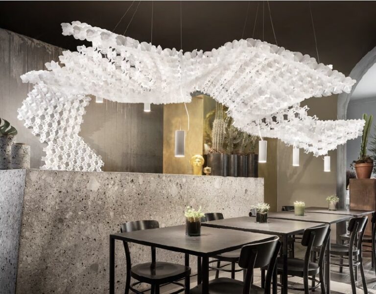 SLAMP NUVEM DEKORATIVE MODULARES DECKEN-WAND SYSTEM MIT LICHT ...