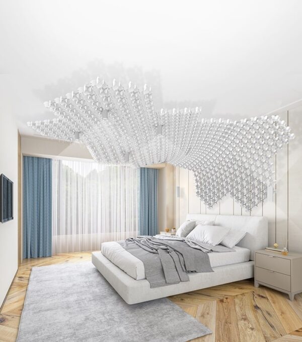 SLAMP NUVEM DEKORATIVE MODULARES DECKEN-WAND SYSTEM MIT LICHT ...