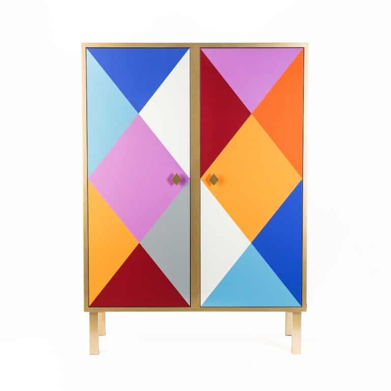 CAMICIA CORTA Highboard Designer Schrank Garderobe Bunt | madeinitaly.de